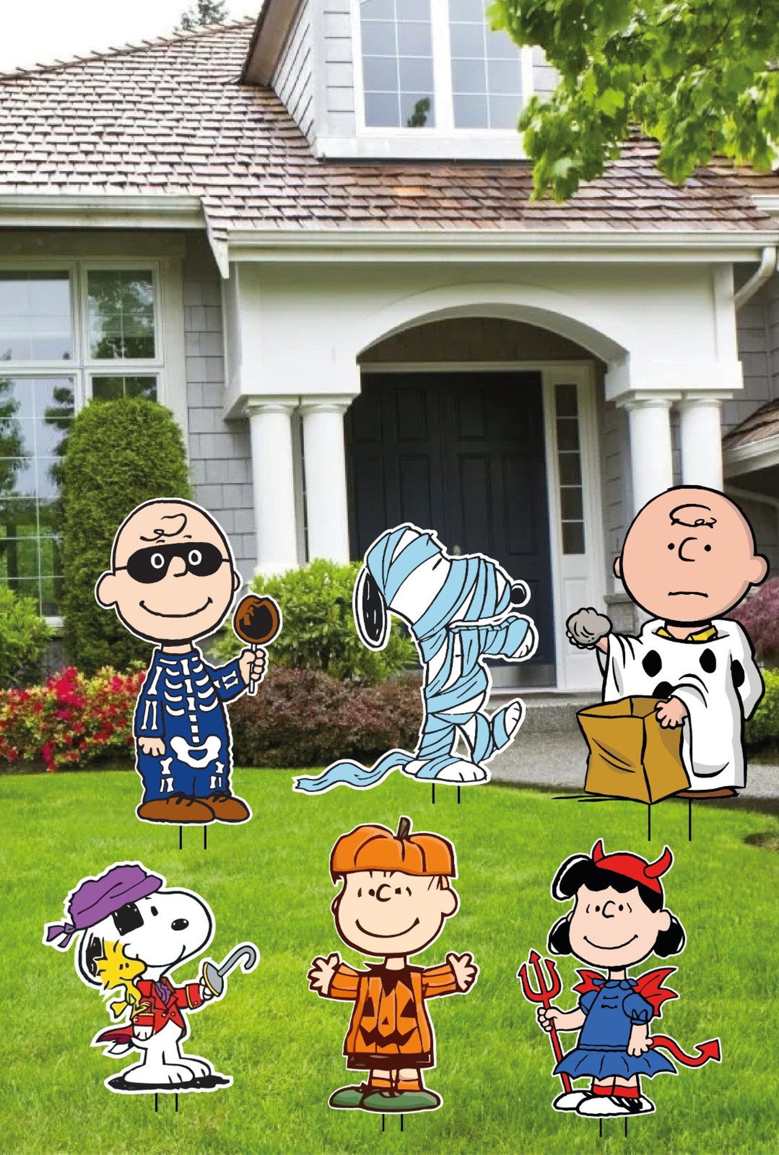 Welcome Great Pumpkin Yard Sign / Linus Brown / Sally Brown / Peanuts ...