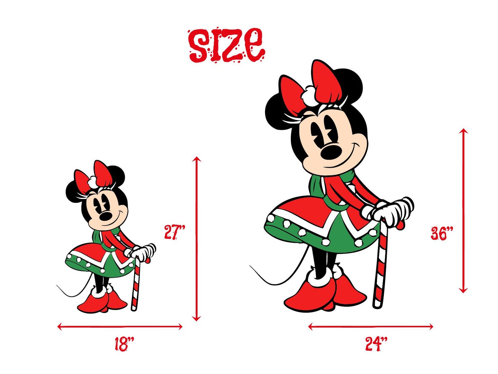 Mickey Merry Christmas Garden Decor | Outdoor Christmas Decorations ...