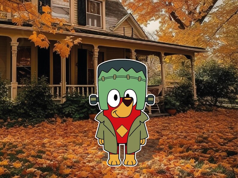 Bingo and Bluey Halloween Yard Decorations! Yard Sign - Etsy