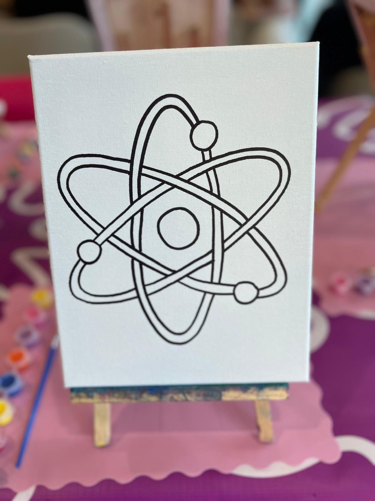 Science Paint Kids Party, Canvas, Paint Birthday, Art Station, Birthday ...