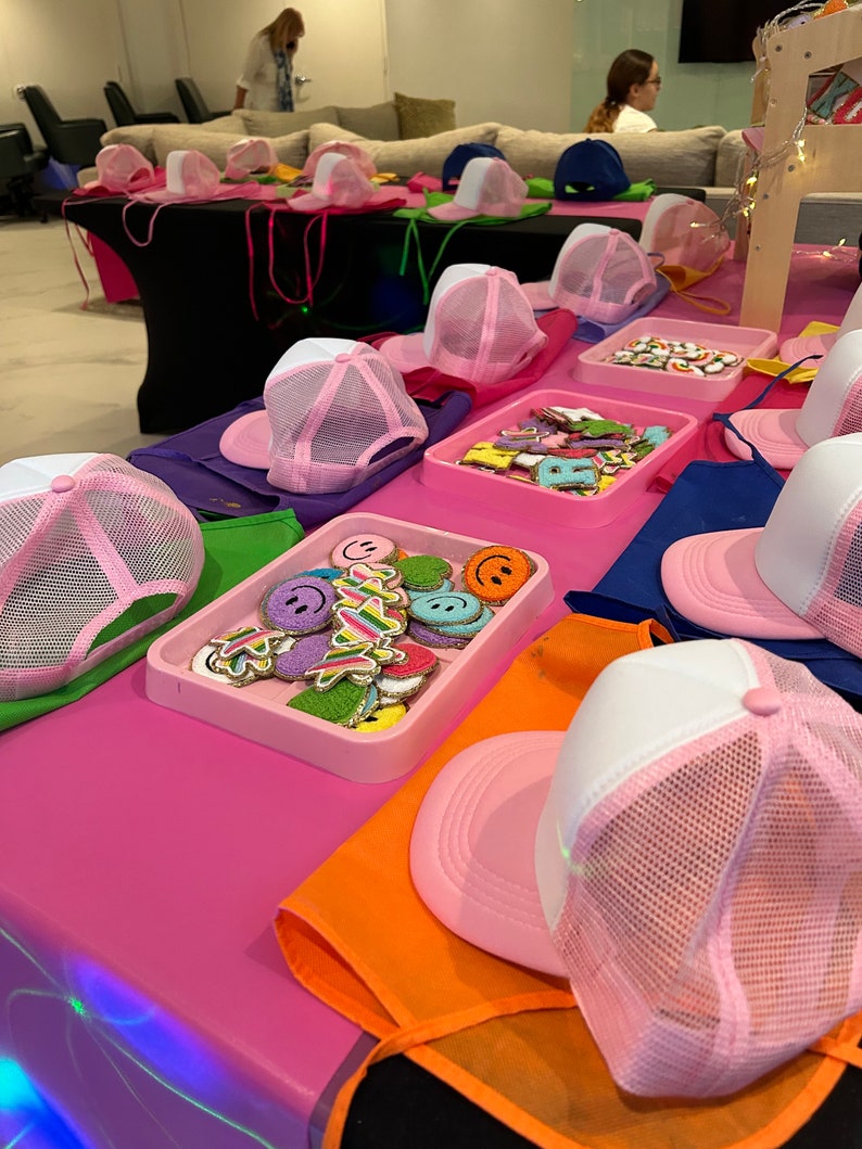 Patches Party Kit, Make Your Own Hat, Self Adhesive Patch Chenille Patches, Creative Fun ...