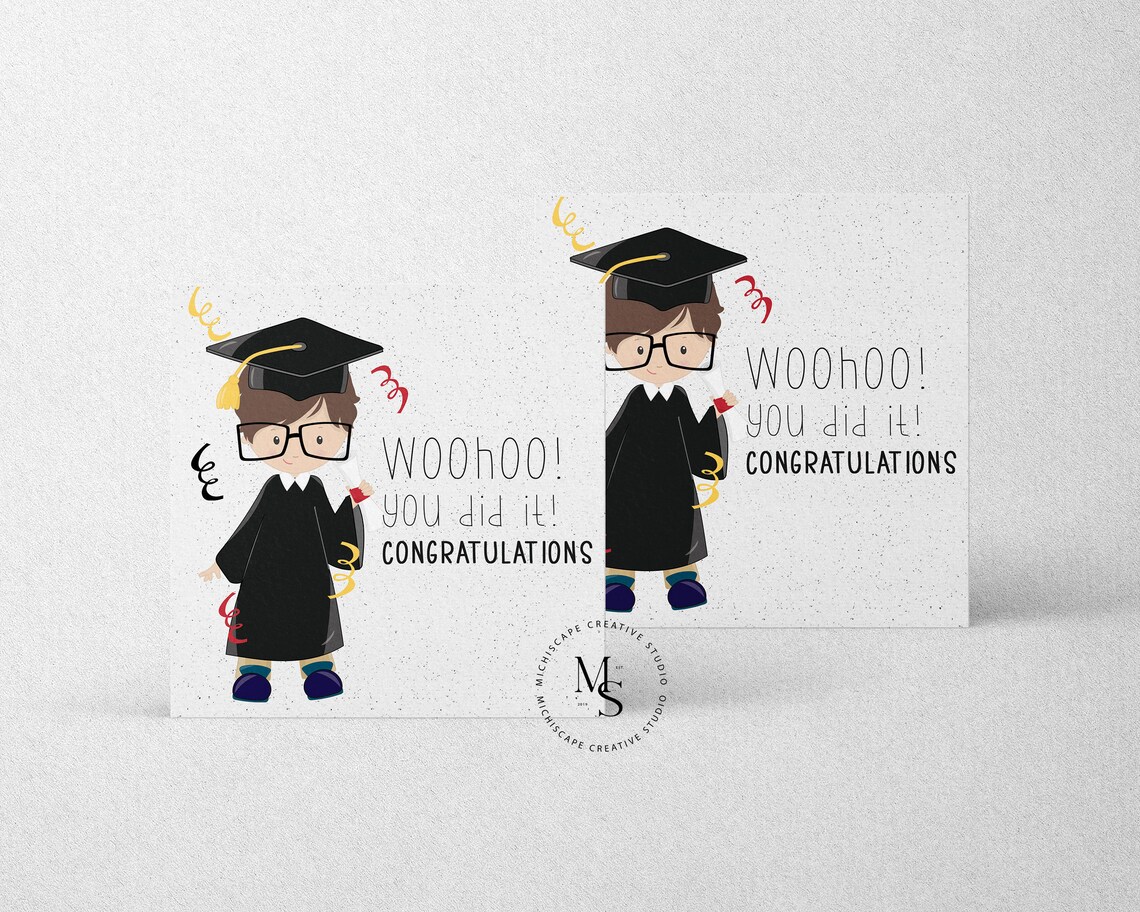 Printable Graduation Card Congratulations Card Card for | Etsy