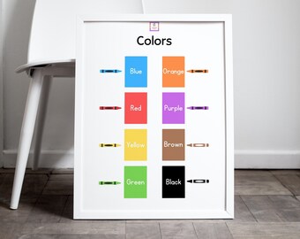 Classroom Color Chart - Etsy UK