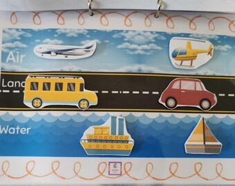 Air Land Sea Activity, Transportation Sorting Game, Preschool ...