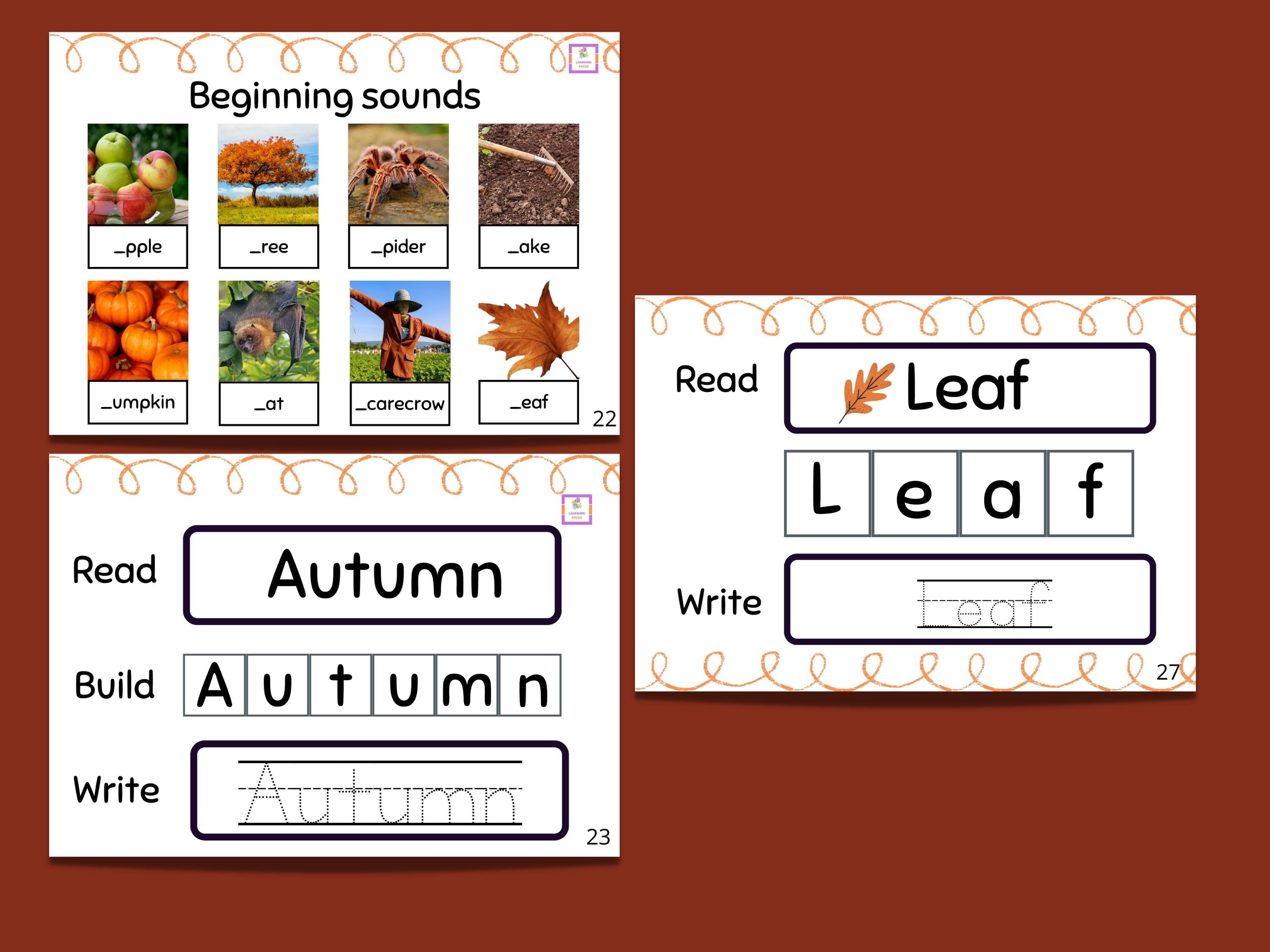 Fall Printable Busy Book Autumn Busy Book Fall Busy Binder - Etsy