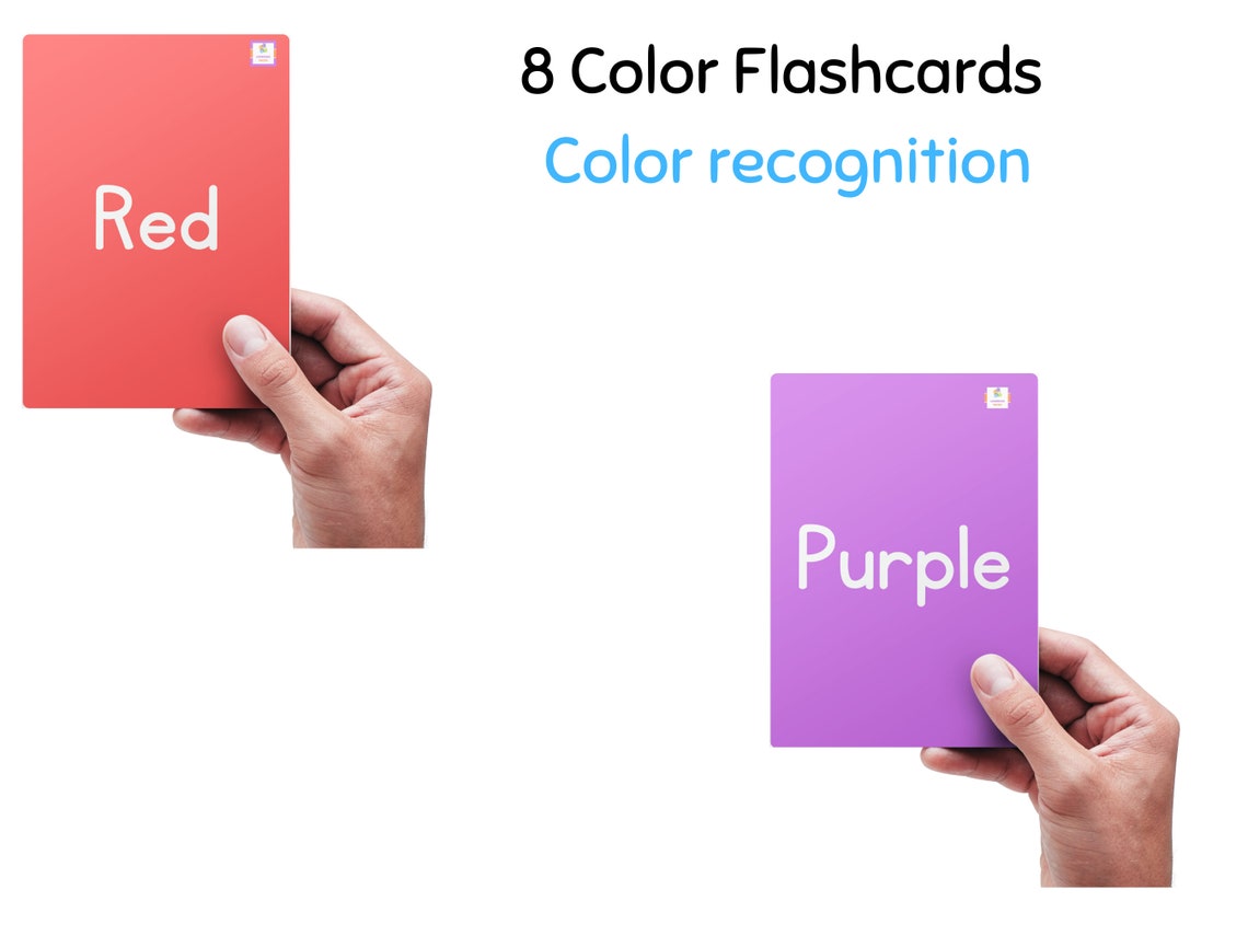 Color Flashcards, Toddler Flashcards Download, Learning Cards ...