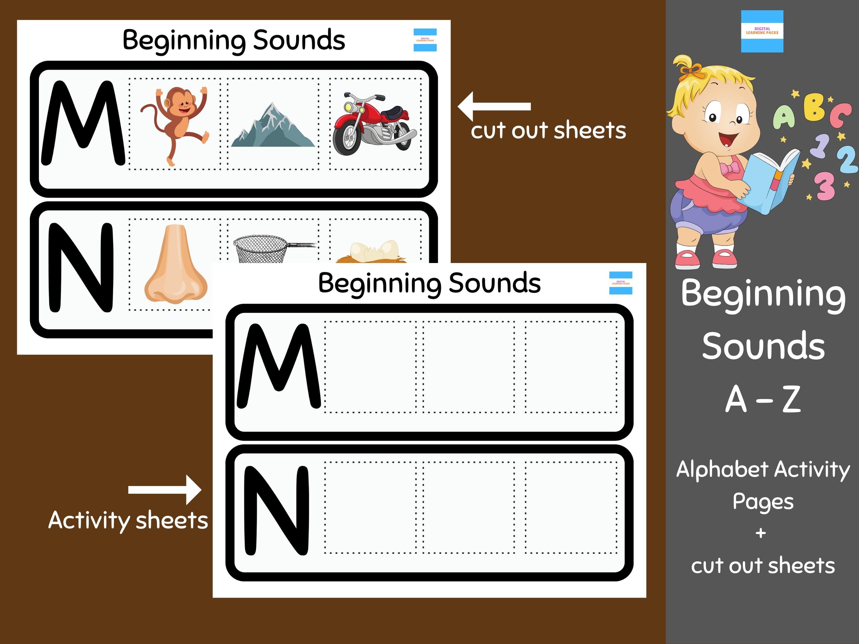 Beginning Sound Worksheet, Letter Sound Worksheet, Phonics Activity ...
