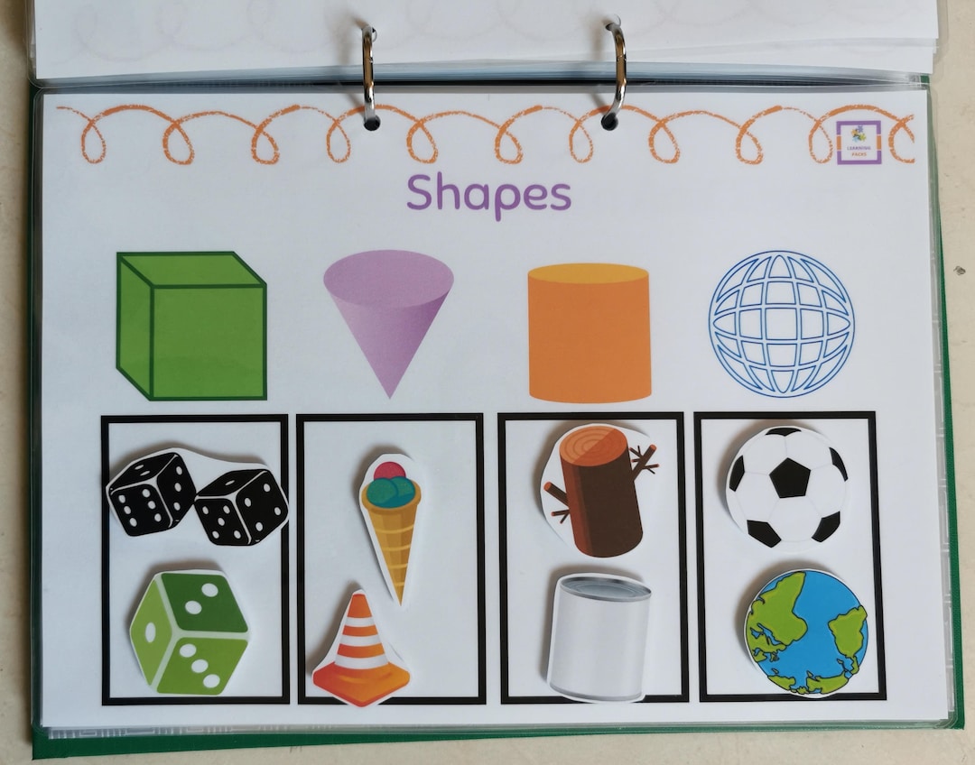 Shapes Sorting Activity Game, Montessori, Sort by Shape Activity ...
