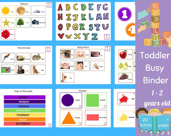 Shapes Busy Book Printable, Preschool Shapes Bundle, Printable Shapes ...