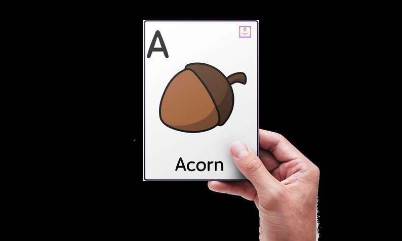 Autumn Flashcards Fall Alphabet Flashcards Digital - Etsy