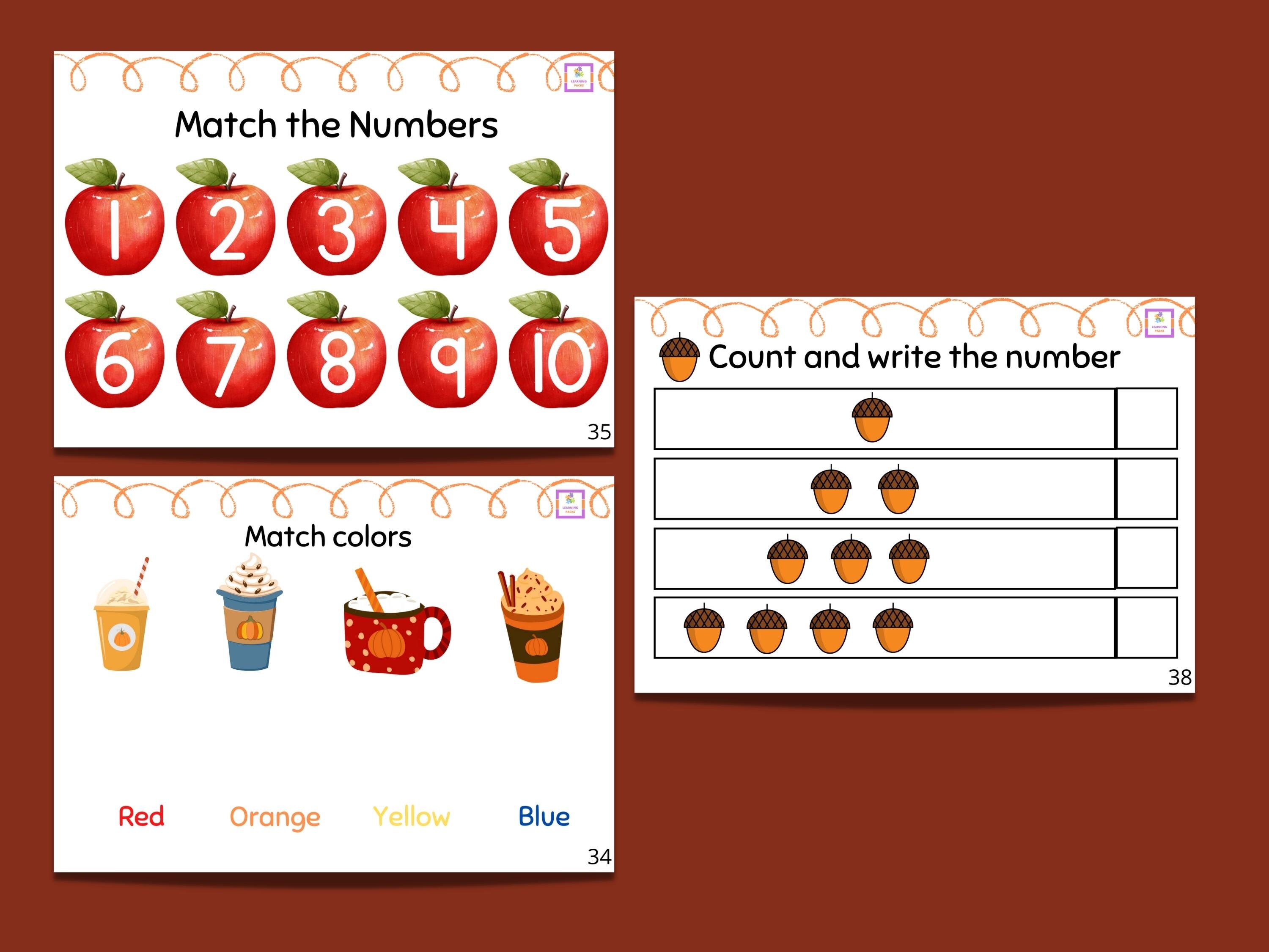 Fall Printable Busy Book Autumn Busy Book Fall Busy Binder - Etsy