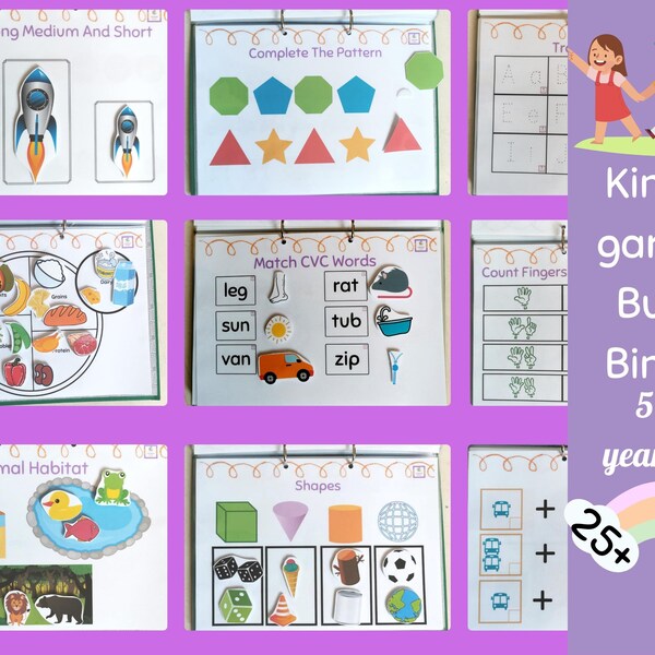 Busy Book Printable - Etsy