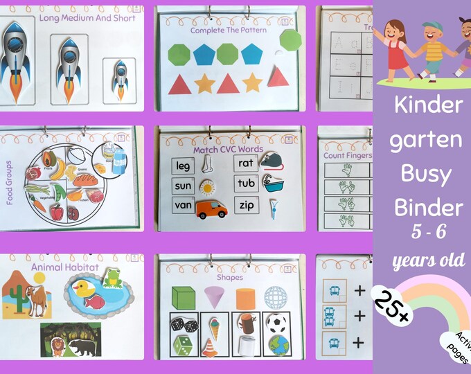 Shapes Busy Book Printable, Preschool Shapes Bundle, Printable Shapes ...