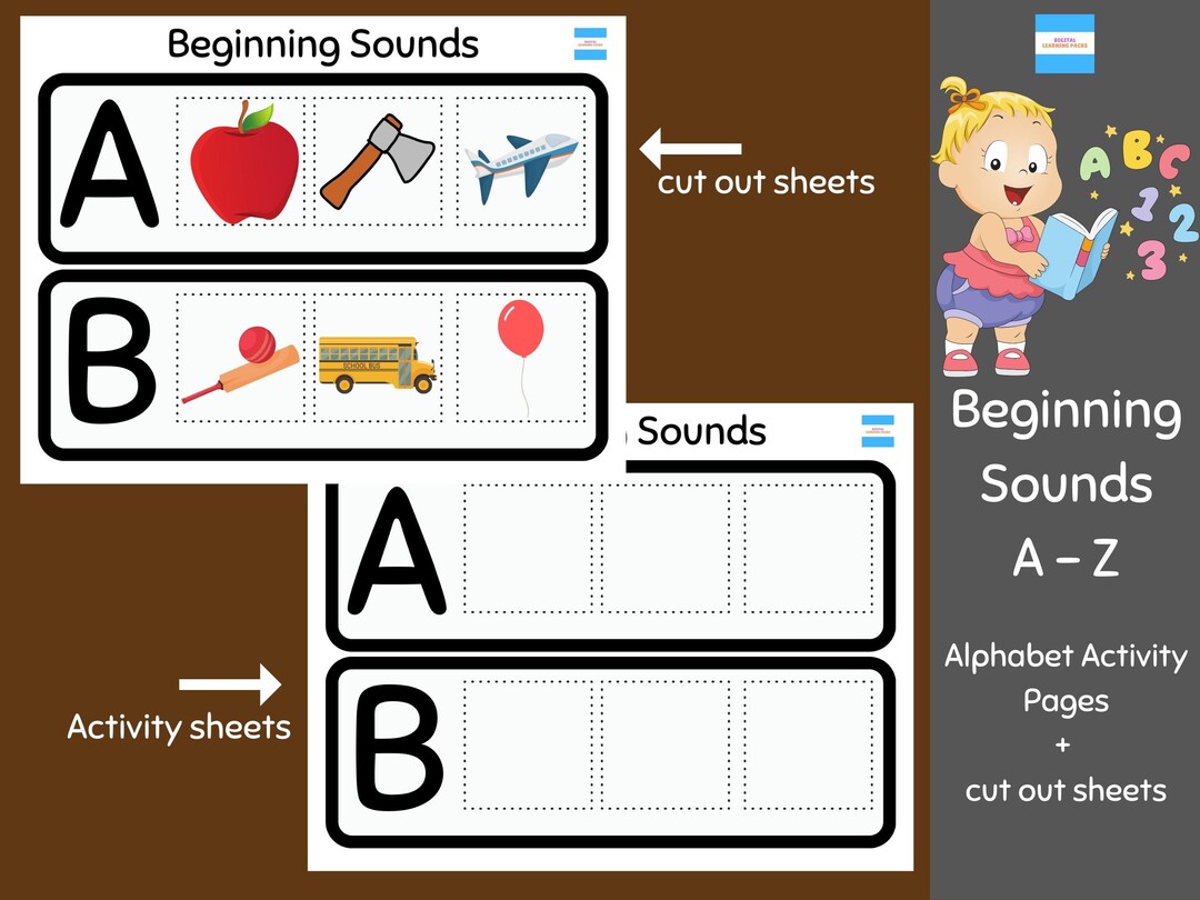 Beginning Sound Worksheet, Letter Sound Worksheet, Phonics Activity ...