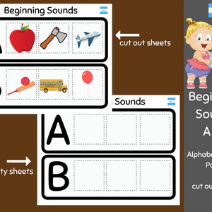 Beginning Sound Worksheet, Letter Sound Worksheet, Phonics Activity ...