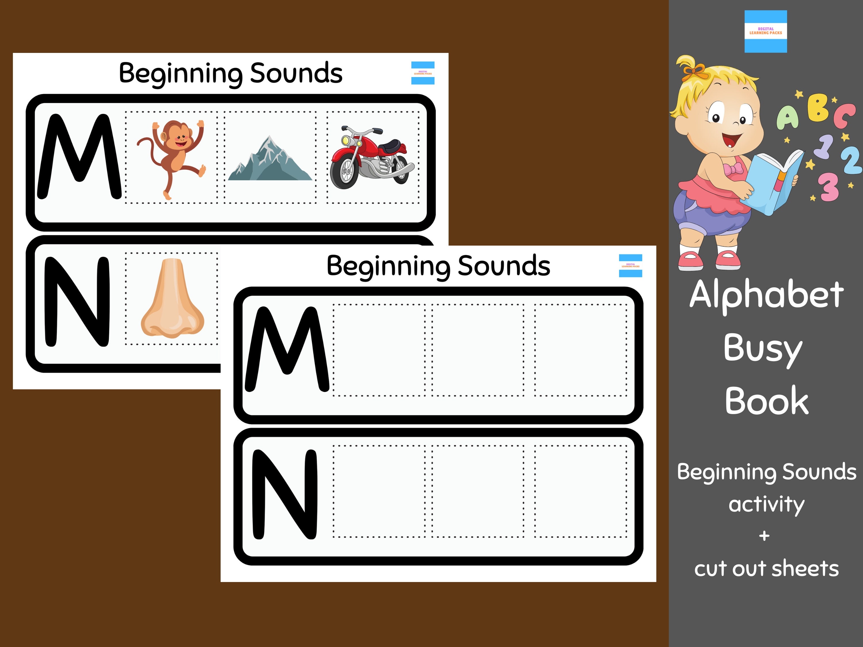 Letter of the Week, Alphabet Activity Book, Alphabet Matching Game ...