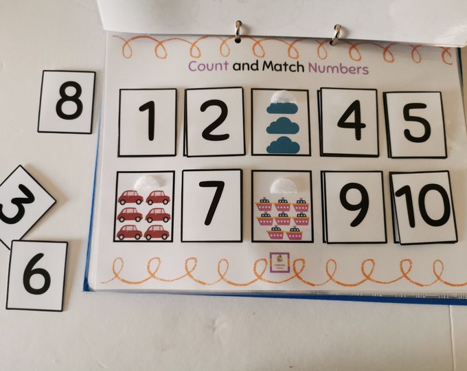 Learn to Count, Number Match Worksheet, Numbers 1-10 Matching, Counting ...