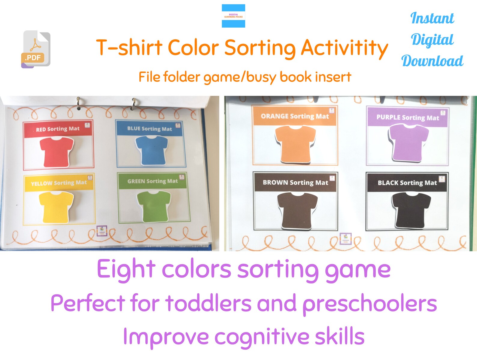 Toddler Busy Book Color Matching Activities Colors Learning - Etsy