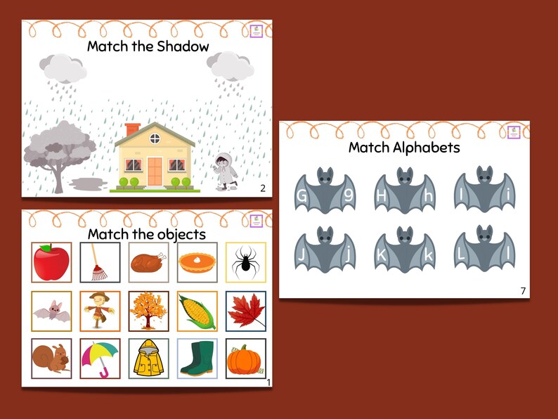 Fall Printable Busy Book Autumn Busy Book Fall Busy Binder - Etsy