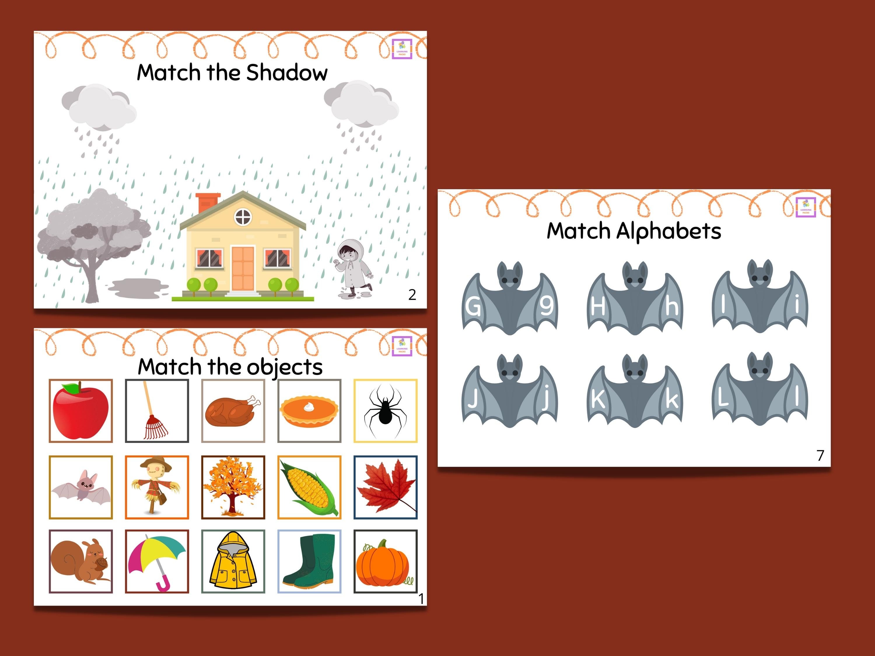 Fall Printable Busy Book Autumn Busy Book Fall Busy Binder - Etsy