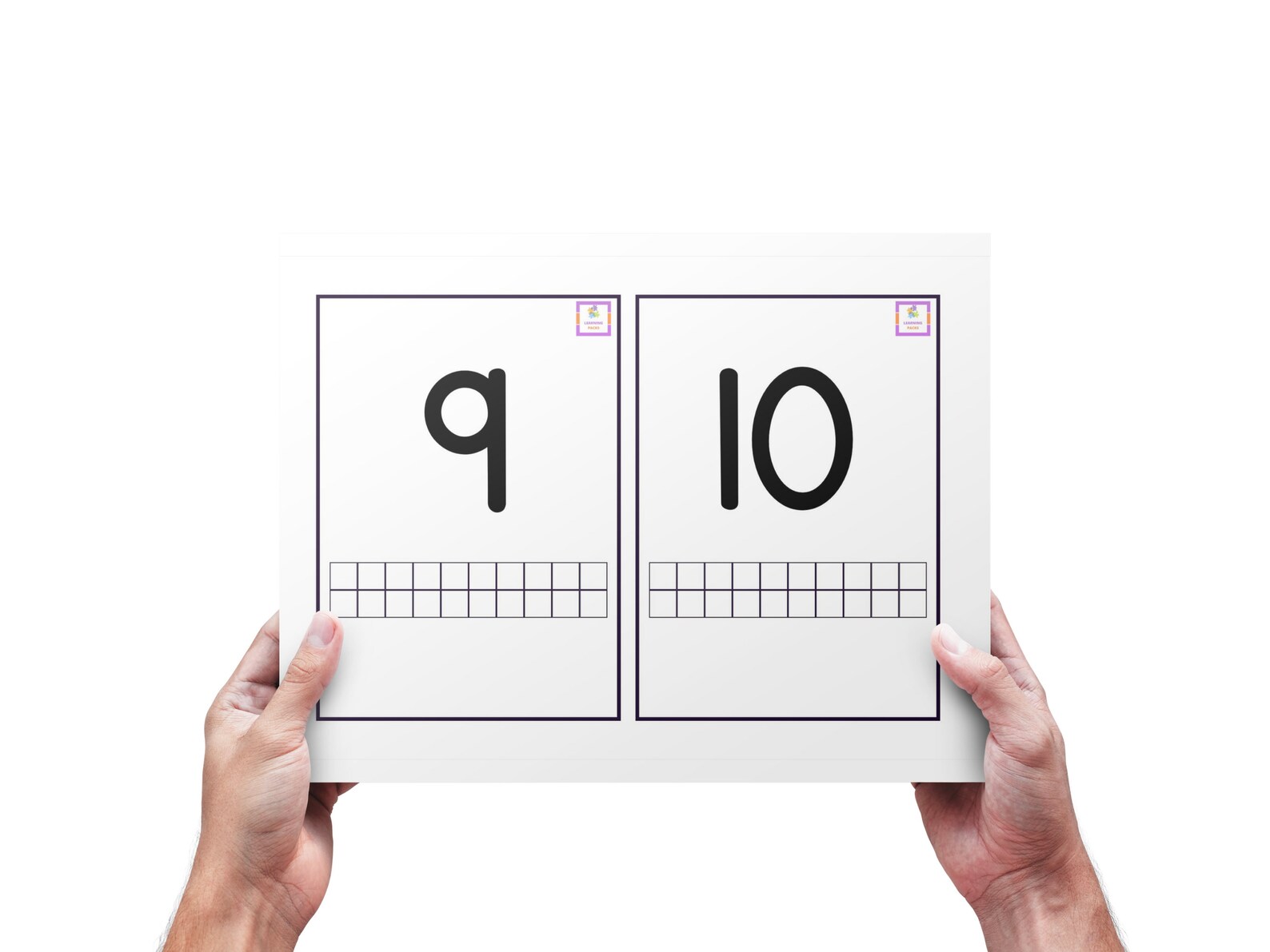 Number Flashcards Printable for Kids Learning Cards Number - Etsy