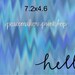 Blue Hello Card/print - Etsy
