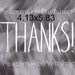 Gray Thanks Card - Etsy