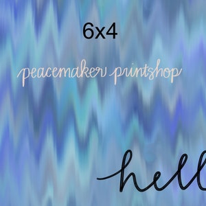 Blue Hello Card/print - Etsy