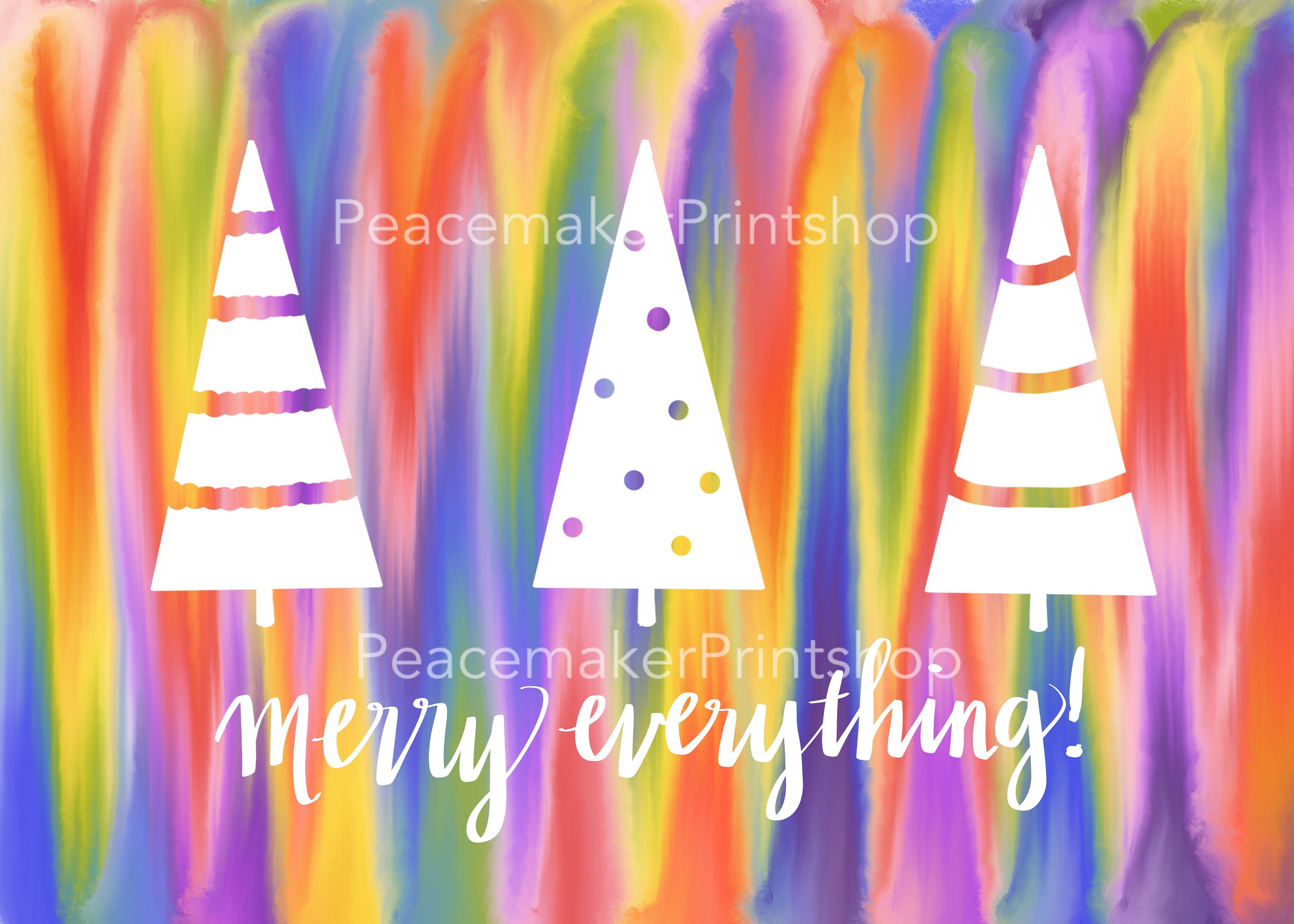 Merry Everything Card - Etsy