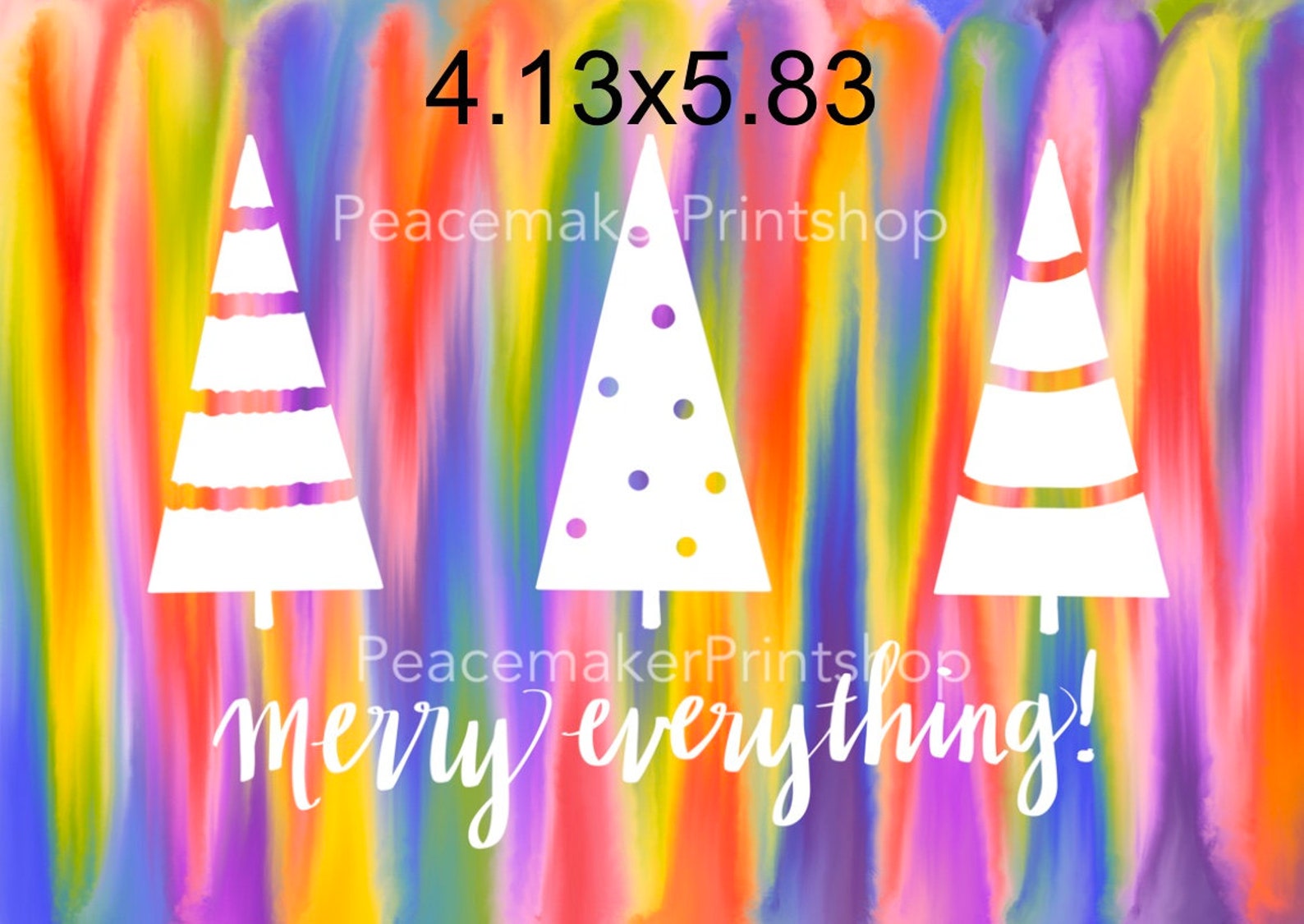 Merry Everything Card - Etsy