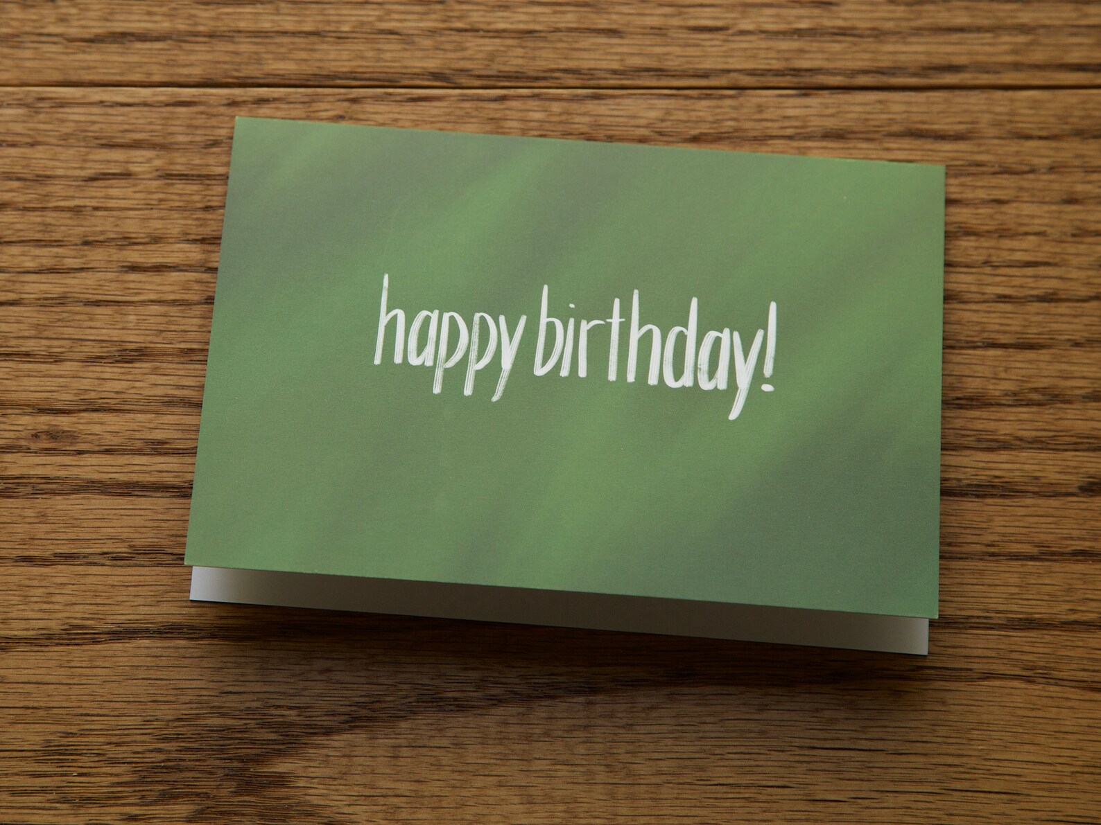 Green Happy Birthday Card - Etsy