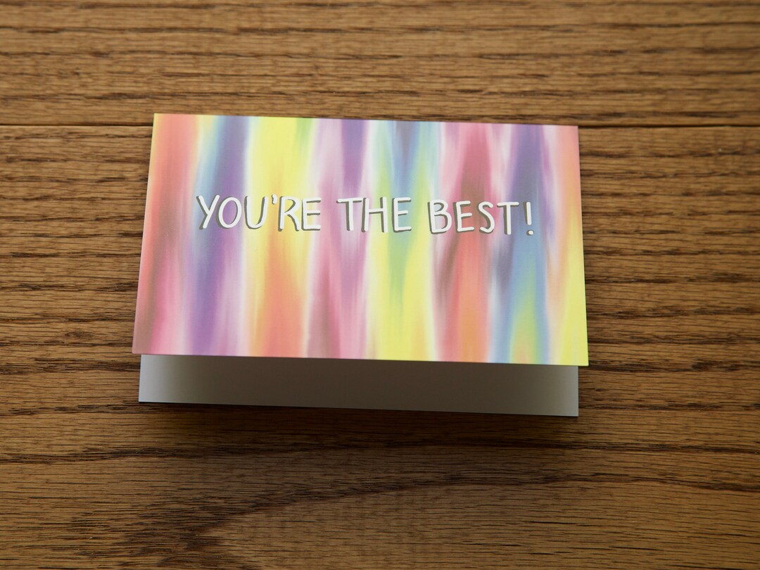 You're the Best Card - Etsy