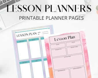 Lesson Plan Template - Etsy