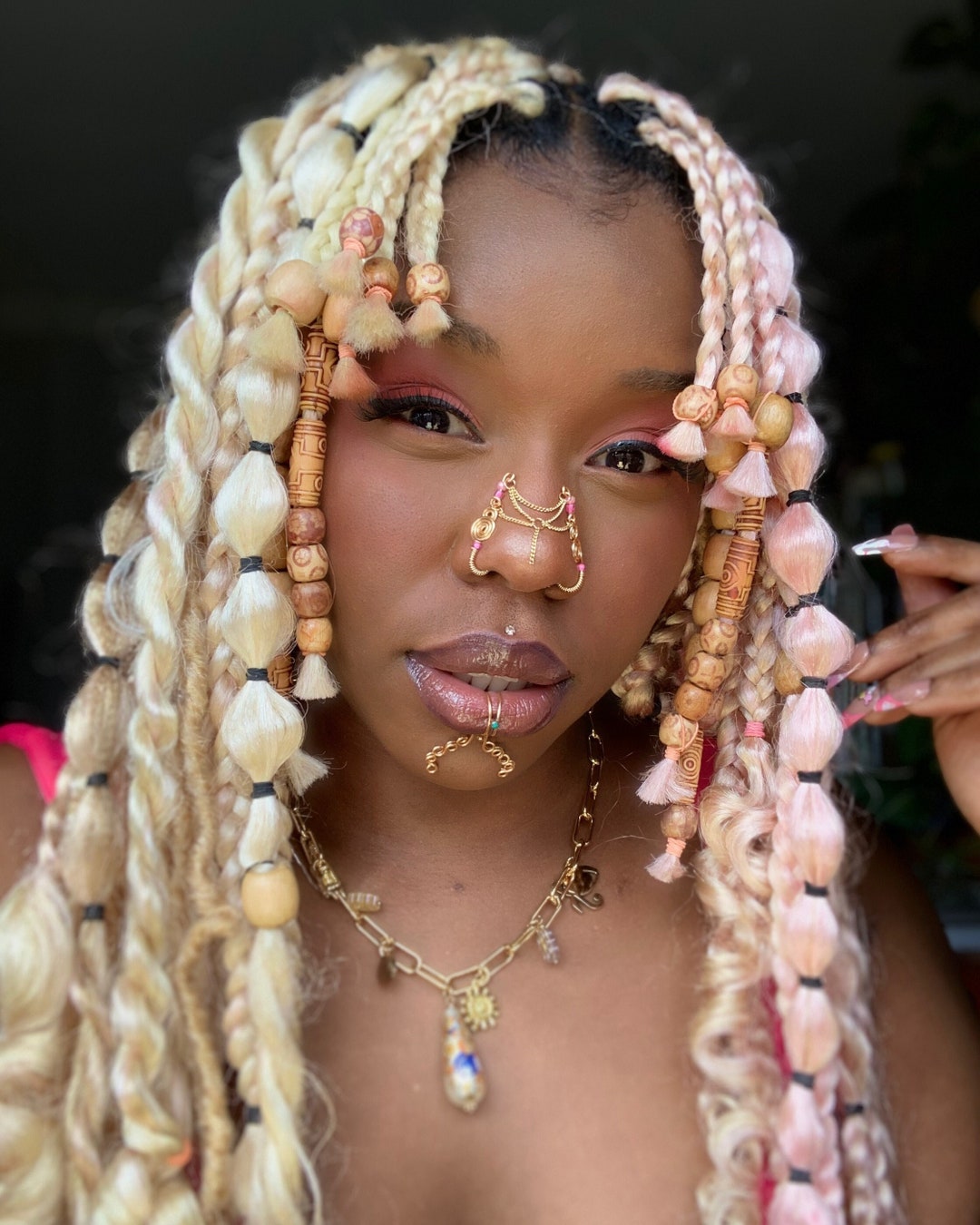 14k Gold Nose Cuff Nose Bridge Cuff Fake Nose Ring - Etsy