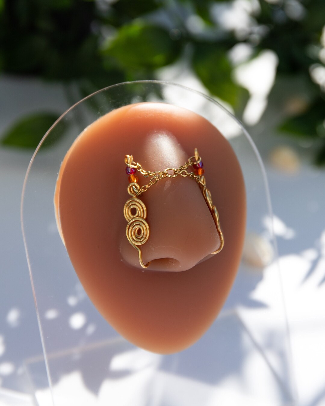 14k Gold Nose Cuff Nose Bridge Cuff Fake Nose Ring - Etsy UK