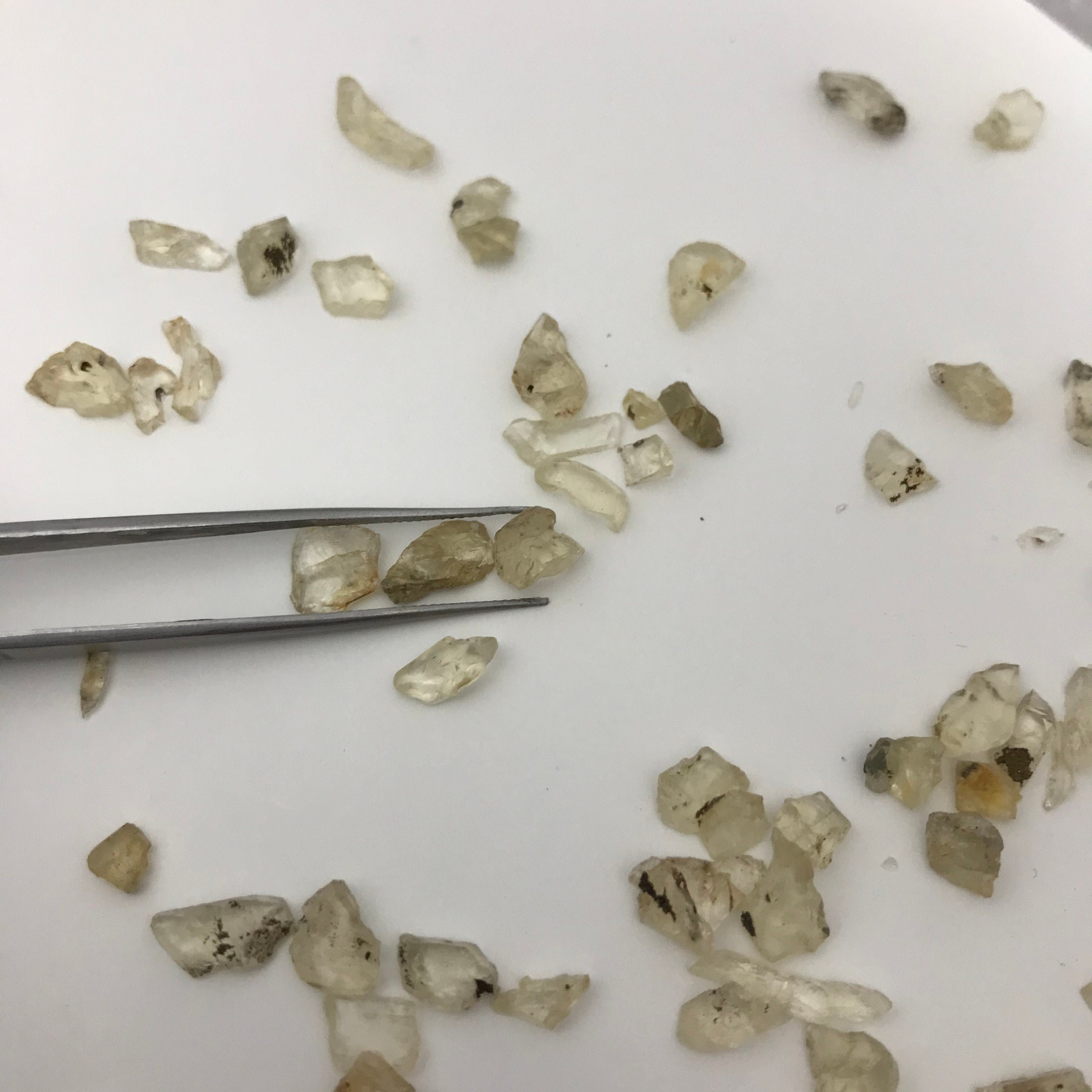 Three Raw Utah Sunstone Yellow Labradorite Crystal Tiny | Etsy