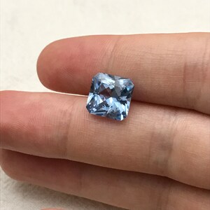 10mm Lab Created Blue Spinel 5.24 Carat Precision Square Cut, Faceted ...