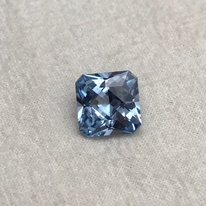10mm Lab Created Blue Spinel 5.24 Carat Precision Square Cut | Etsy