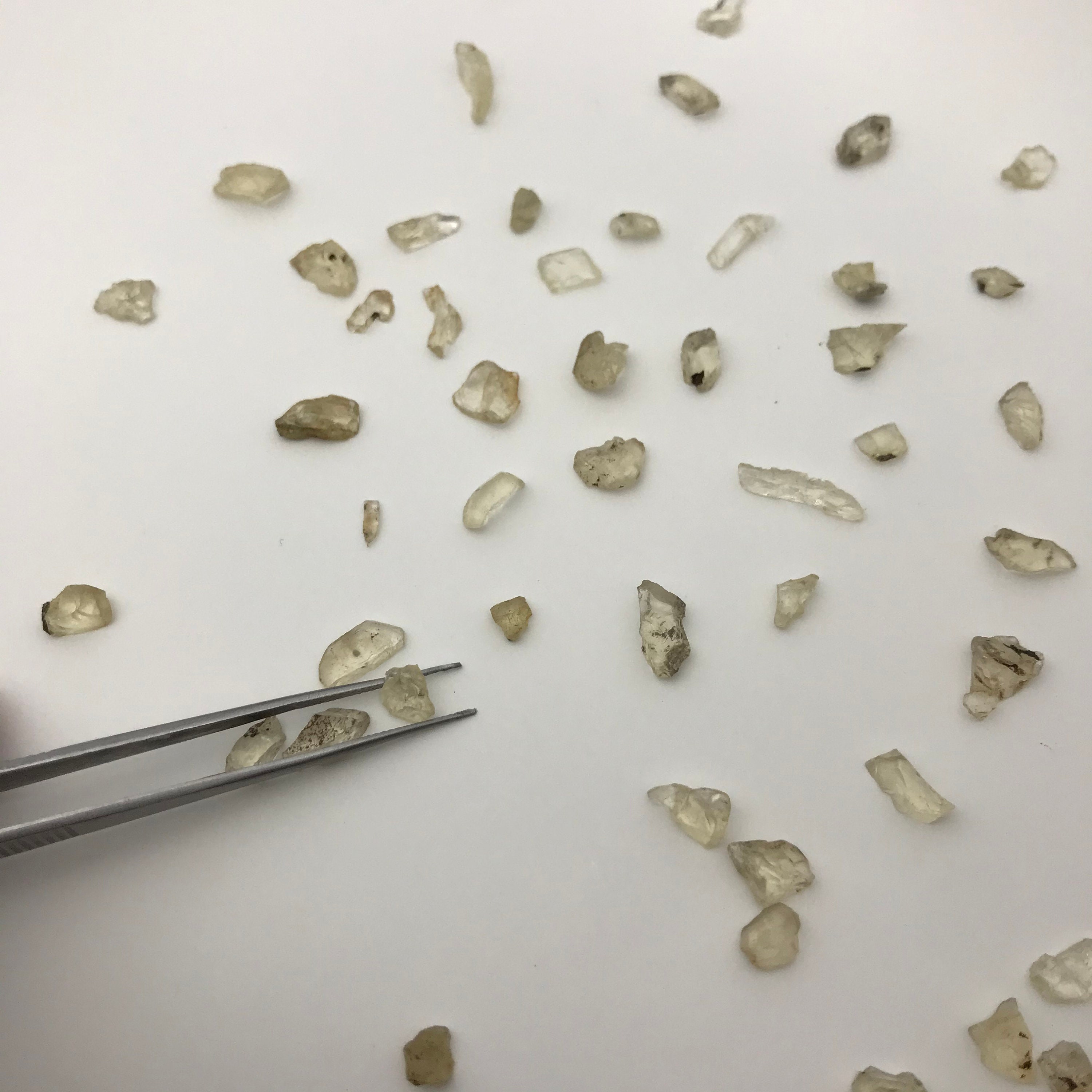 Three Raw Utah Sunstone Yellow Labradorite Crystal Tiny | Etsy