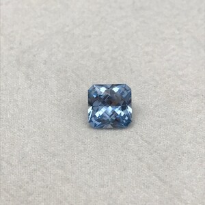 10mm Lab Created Blue Spinel 5.24 Carat Precision Square Cut, Faceted ...