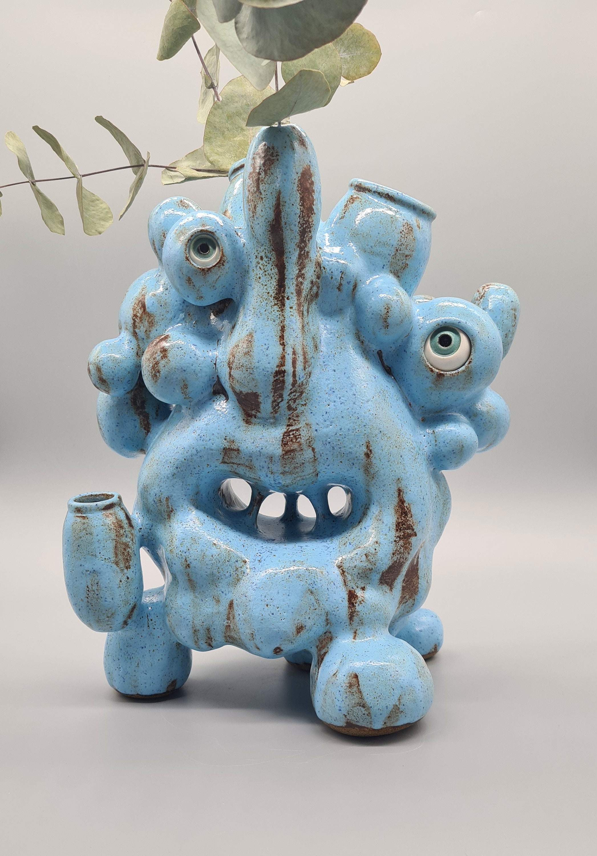 Unique Design Contemporary Ceramic Sculpture Vase SMILE - Etsy