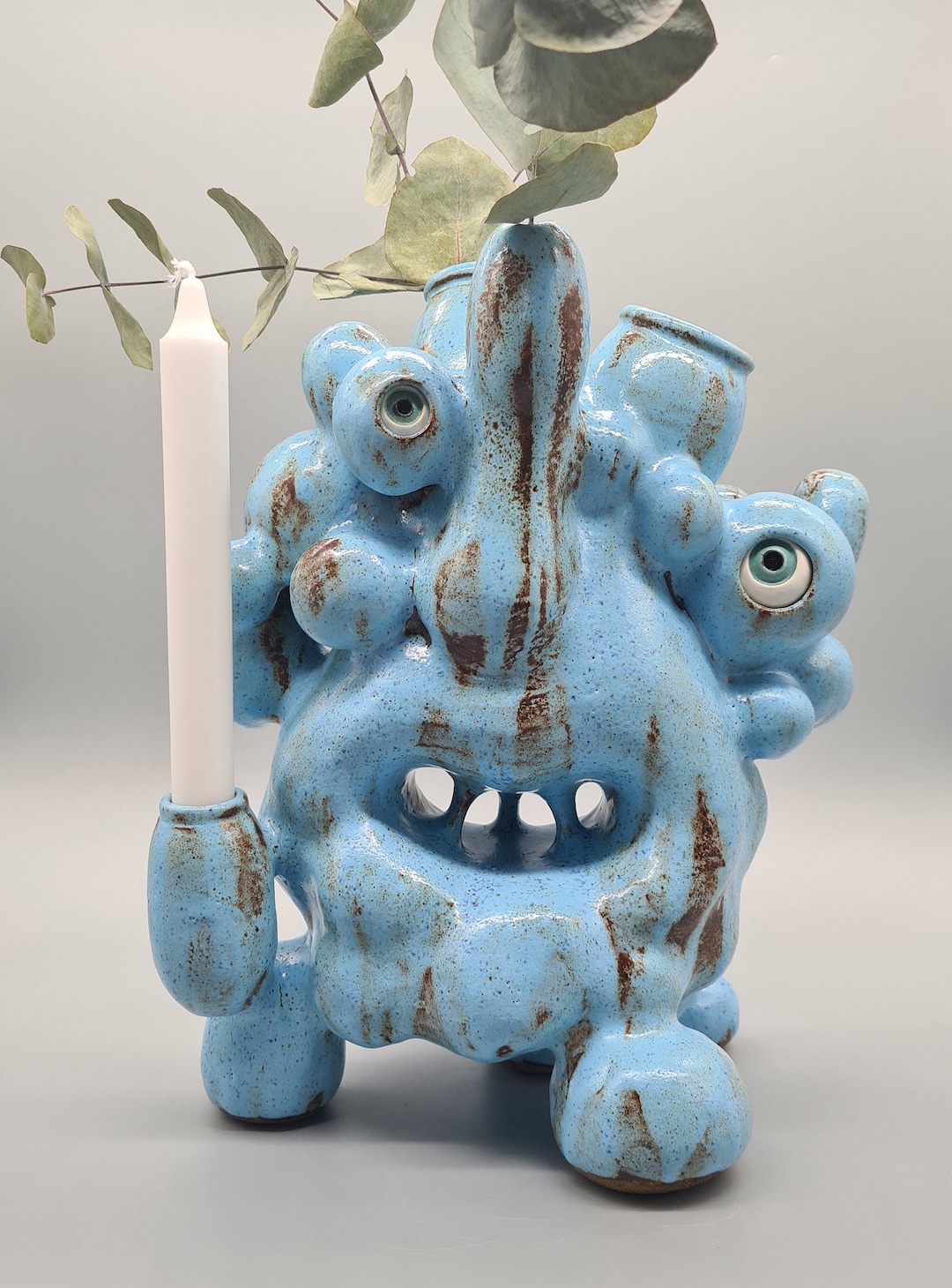 Unique Design Contemporary Ceramic Sculpture Vase SMILE - Etsy