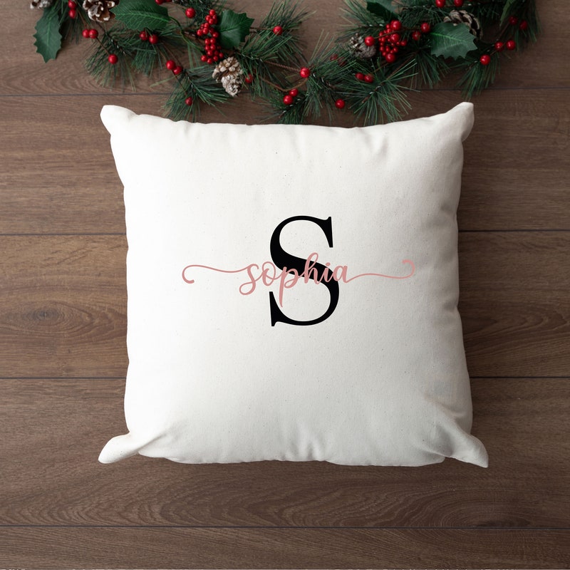 Initial Cushion - Etsy