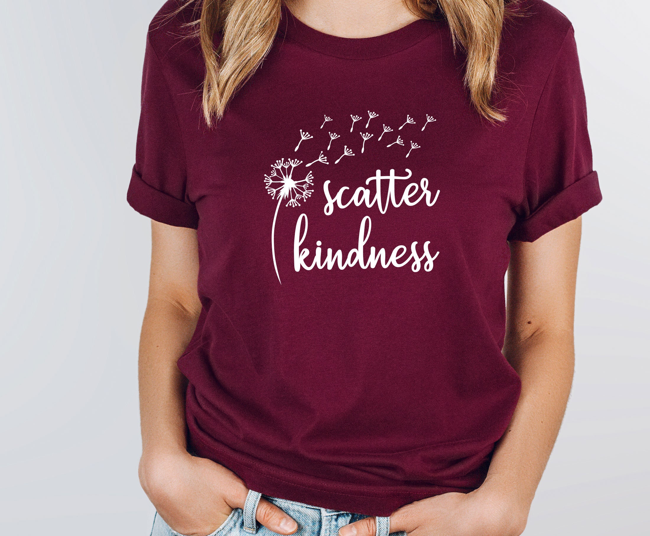 Kindness T-shirt Dandelion Tshirt Be Kind Shirt Kindness - Etsy