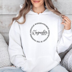 Waymaker Hoodie, Christian Hoodie, Religious Hoodie, Jesus Hoodie ...