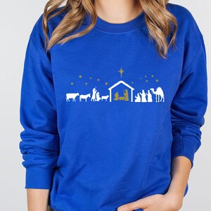 Nativity Sweatshirt Christmas Sweatshirt Jesus Sweatshirt - Etsy UK