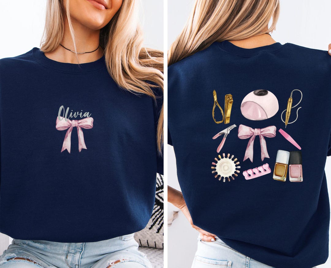 Nail Technician Sweatshirt, Nailtechnician Gift, Nail Tech Sweater ...