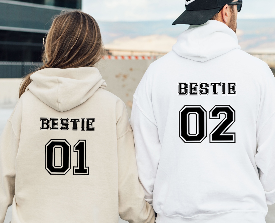 Best Friend Hoodie, Matching Hoodie, Couple Hoodie, Gift for Best ...