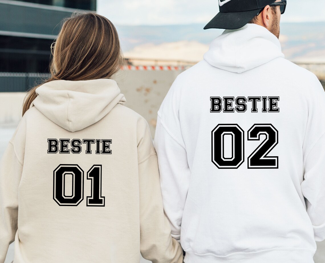 Best Friend Hoodie Matching Hoodie Couple Hoodie Gift for - Etsy