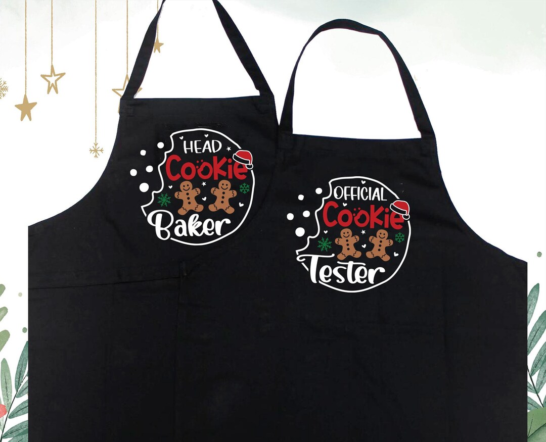 Cookie Baker Cotton Apron, Kids Cookie Tester Apron, Christmas Gift ...